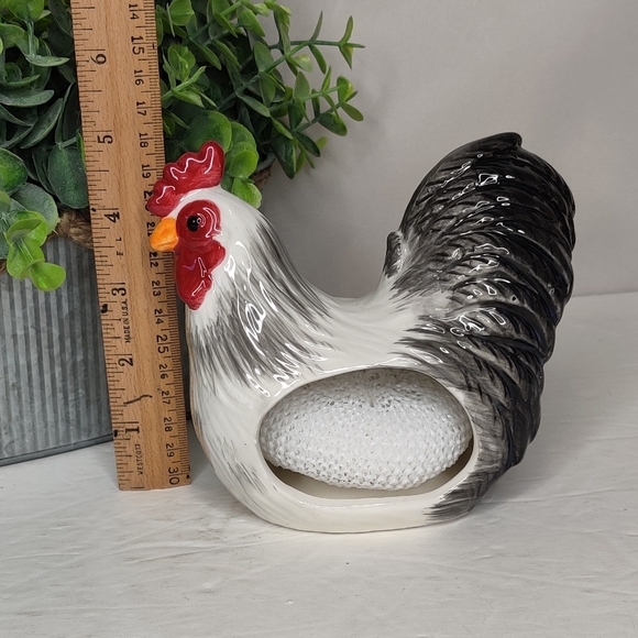 Cracker Barrel | Kitchen | Farmhouse Country Rooster Kitchen Scrub ...